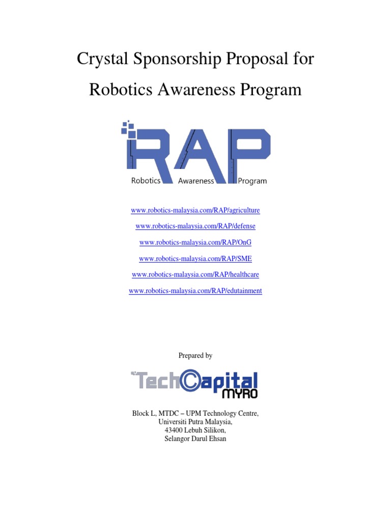 Crystal Sponsorship Proposal For RAP | PDF | Sponsor (Commercial ...