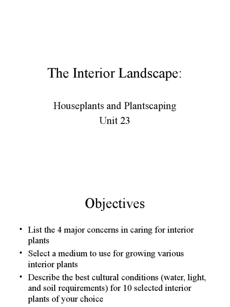 Interior Plant Care and Maintenance Guide | PDF | Plants | Horticulture ...