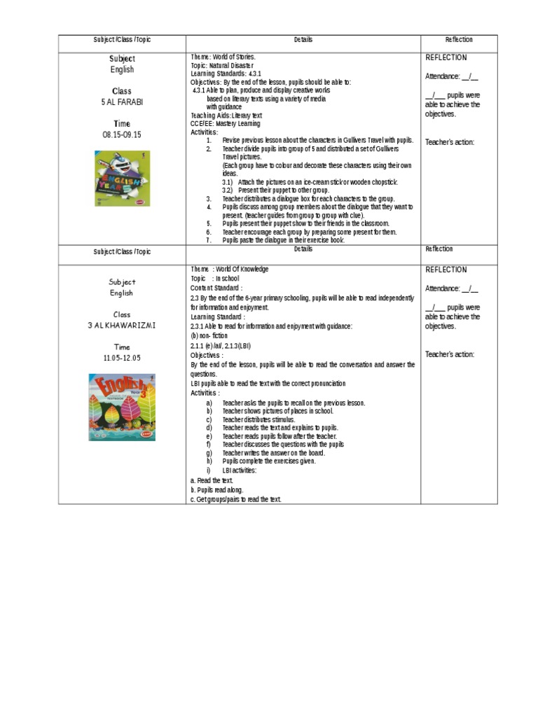 English: Subject | PDF | Teachers | Education Theory