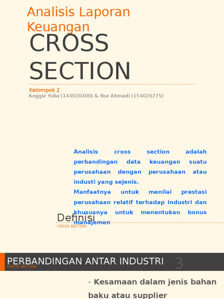 Alk Cross Section | PDF | Pengelolaan Keuangan & Uang