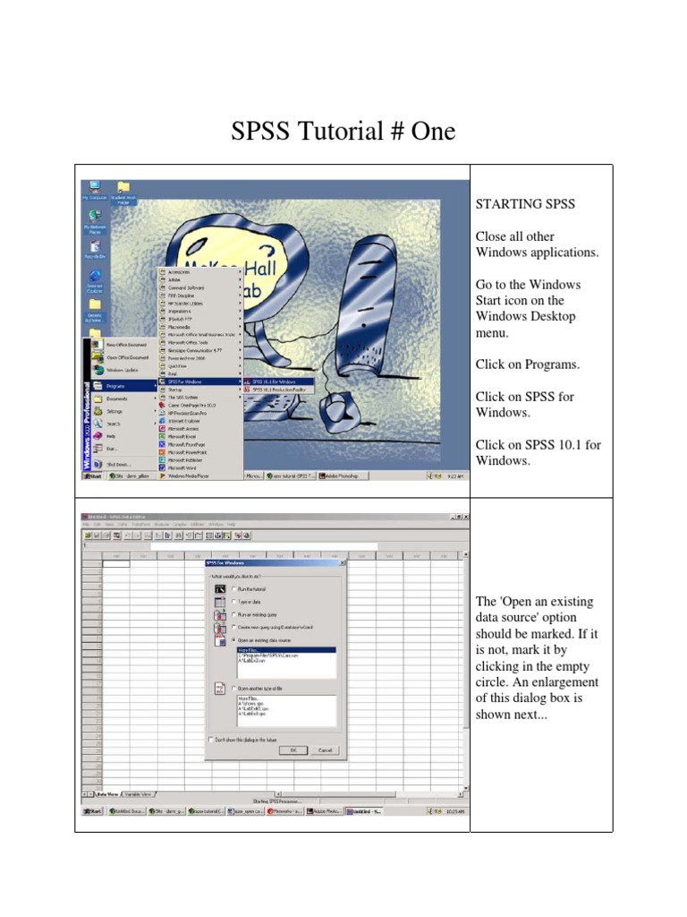 Spss1 Tutorial | PDF | Spss | Button (Computing)