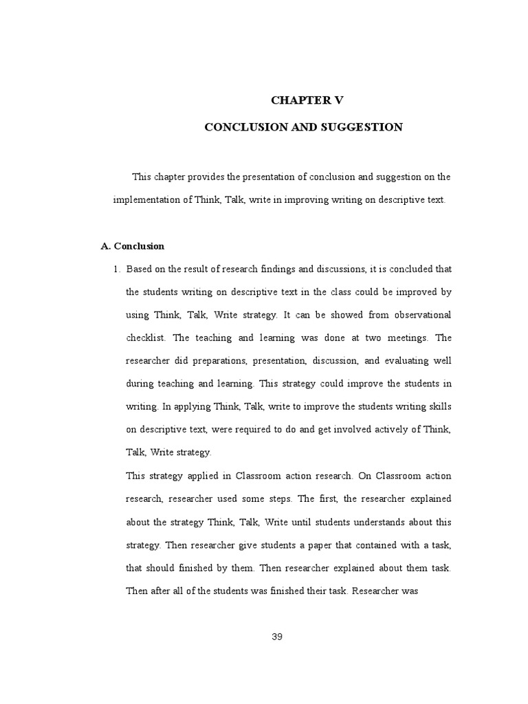 Improving Writing Skills Using Think, Talk, Write Strategy | PDF ...