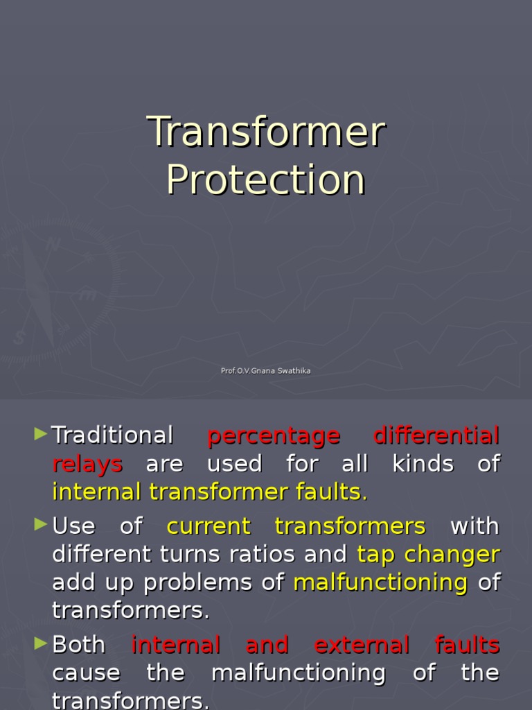 12 - Transformer Protection | PDF | Transformer | Relay