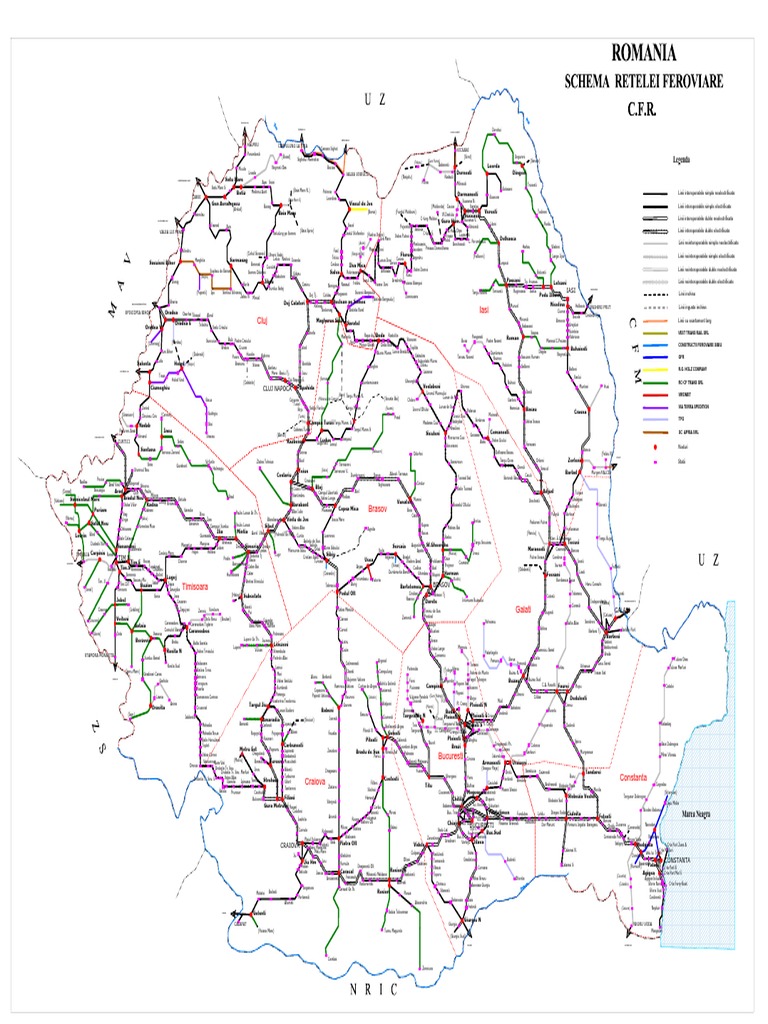 Harta Retelei CFR Anexa 1a PDF | PDF