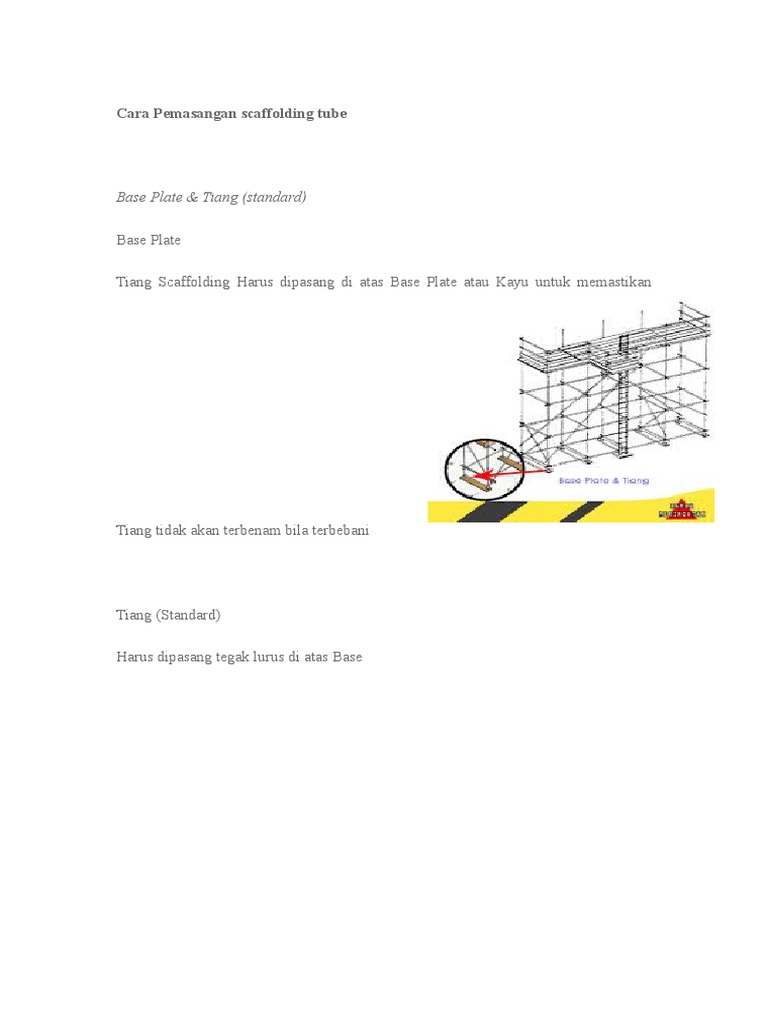 Cara Pemasangan Scaffolding Tube | PDF