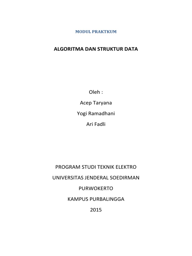 Modul Praktikum ASD | PDF