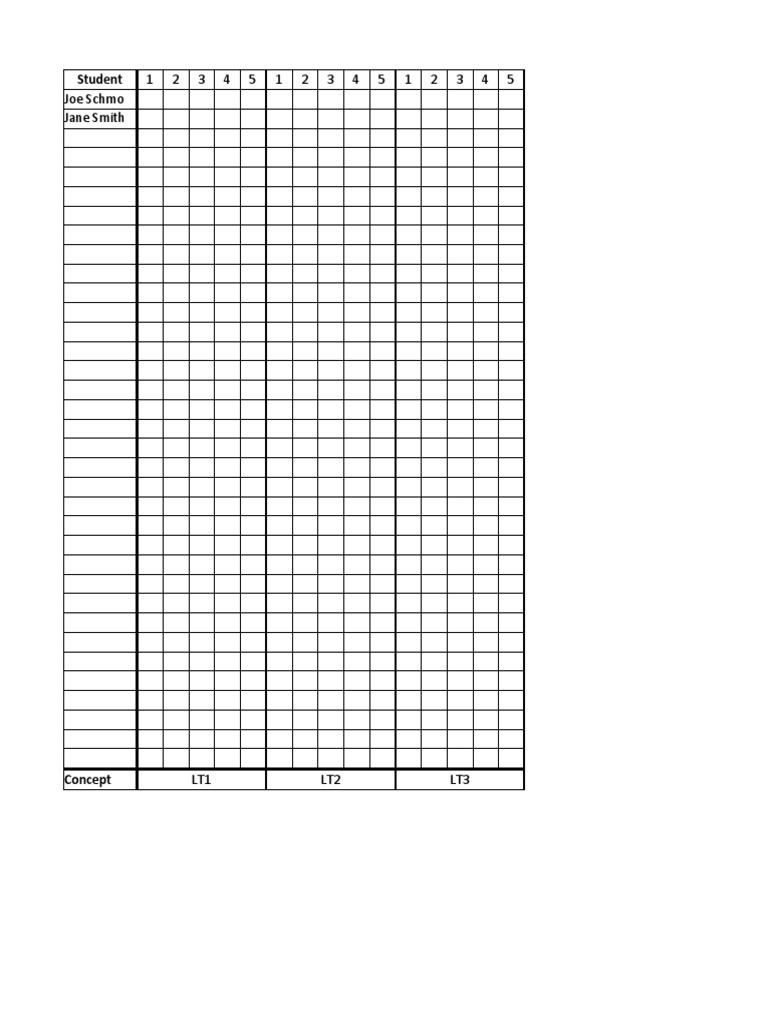 Sample Grade Book | PDF