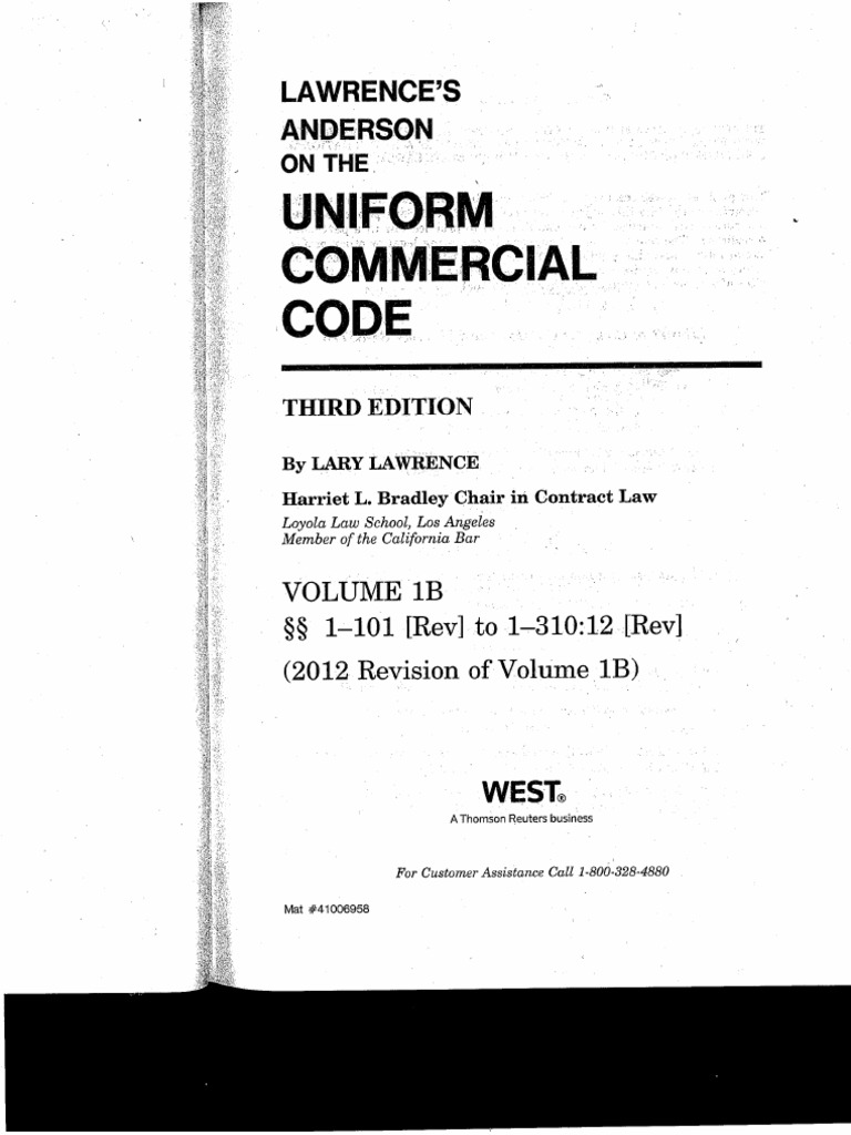 UCC 3rd Ed 1 308 Scan | PDF