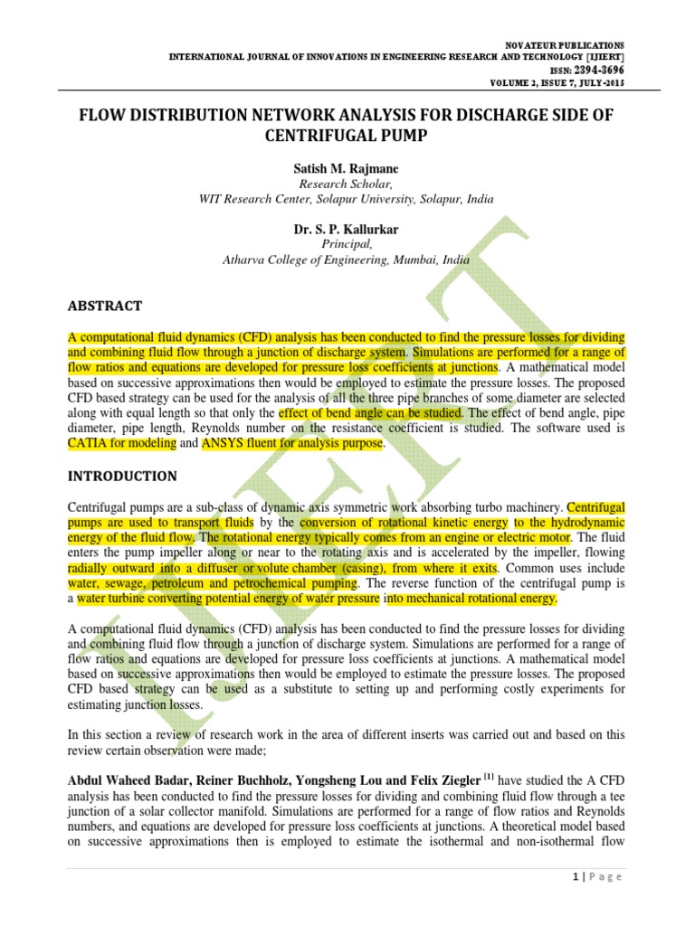 Flow Distribution Network | PDF | Fluid Dynamics | Computational Fluid Dynamics