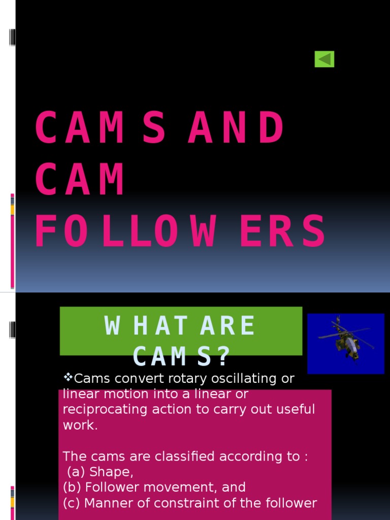 Cams and CAM Followers | PDF | Machines | Mechanical Engineering