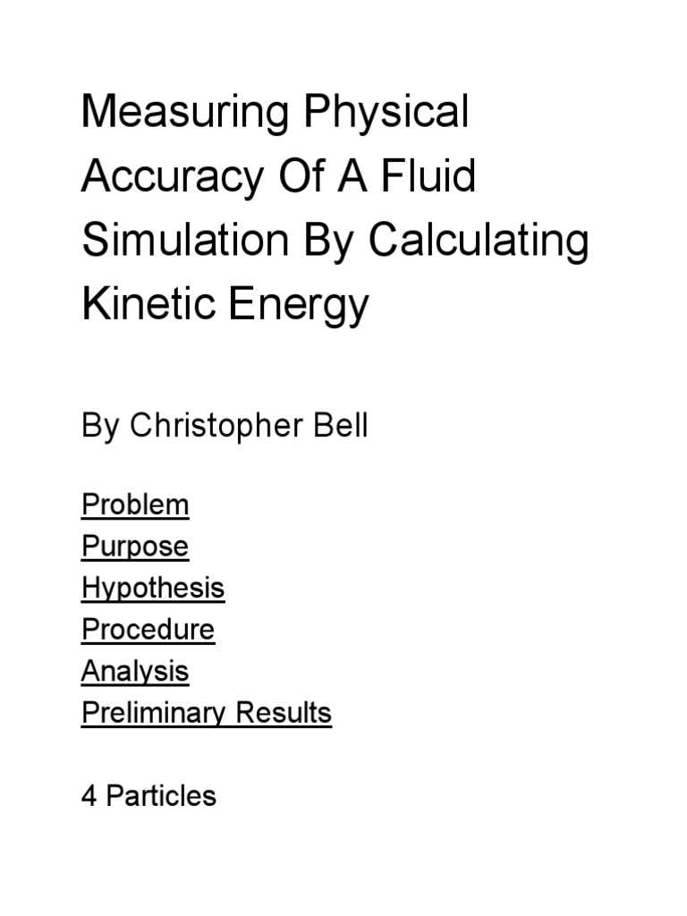 Experiment | PDF | Computer Simulation | Physics