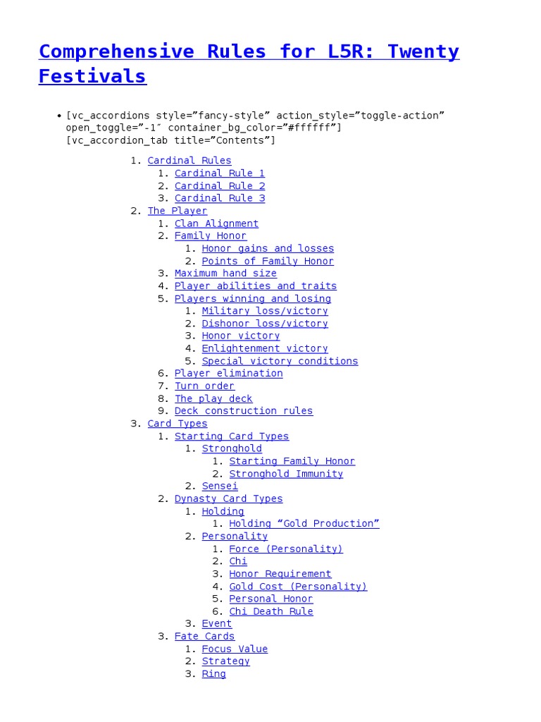 Twenty Festivals Rules - Alderac PDF | PDF | Reserved Word | Maxima And ...