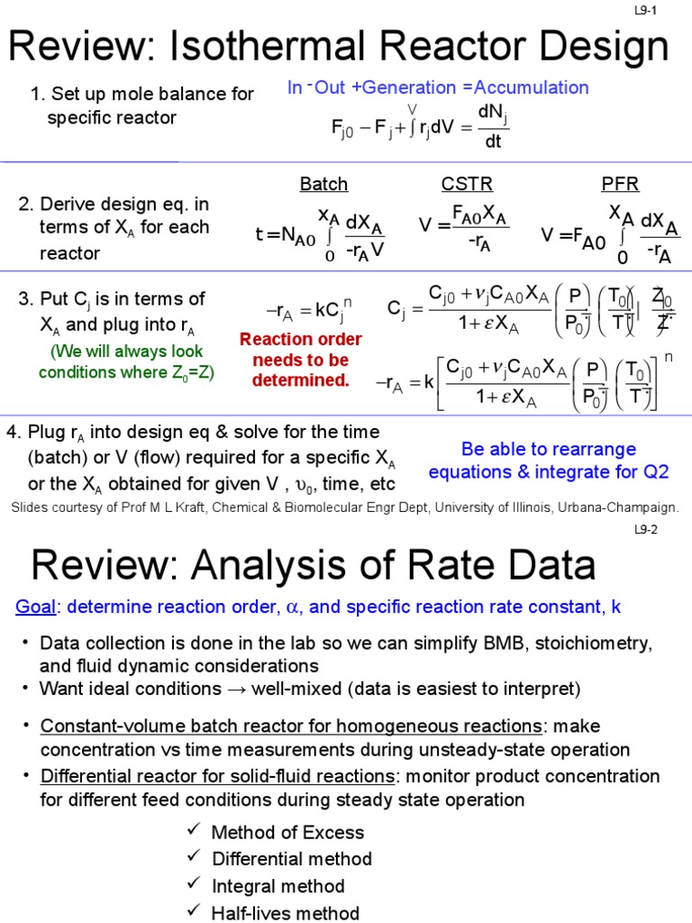 Isothermal Reactor Design Overview | PDF | Chemical Reactor | Unit ...