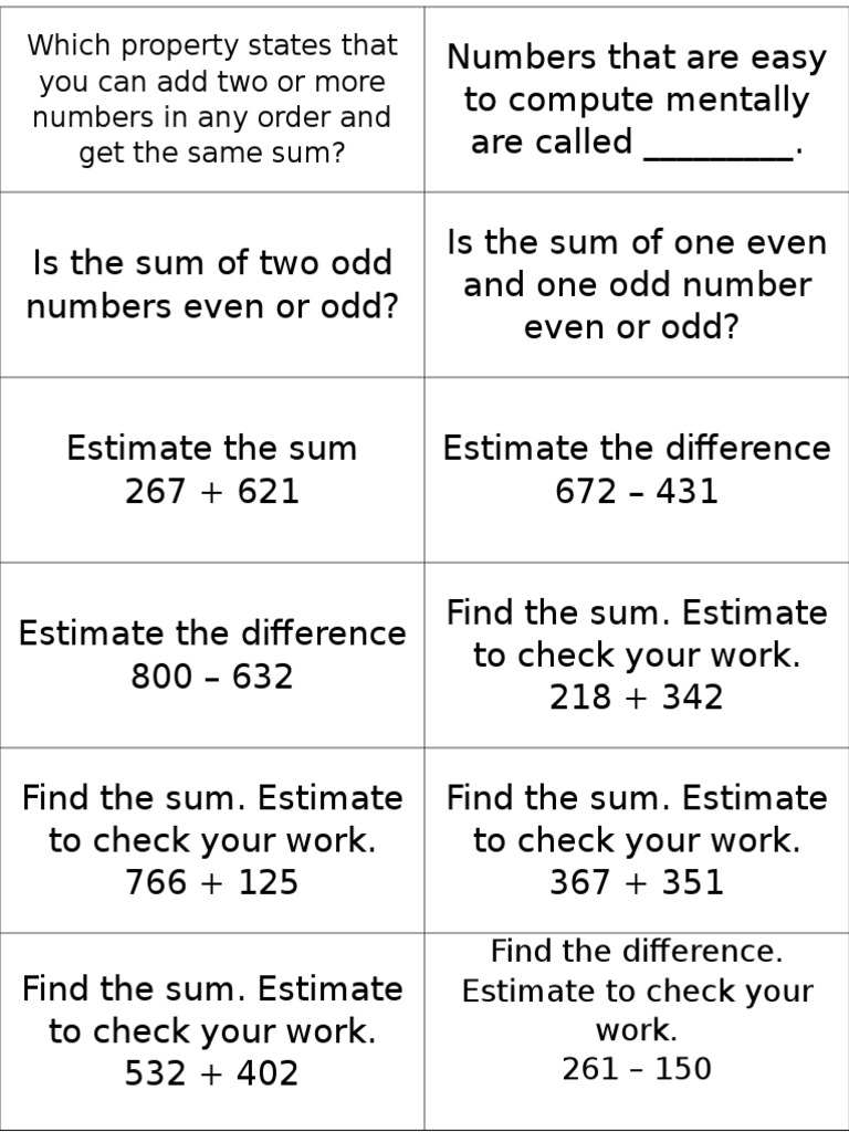 GO Math CH 1 Review | PDF