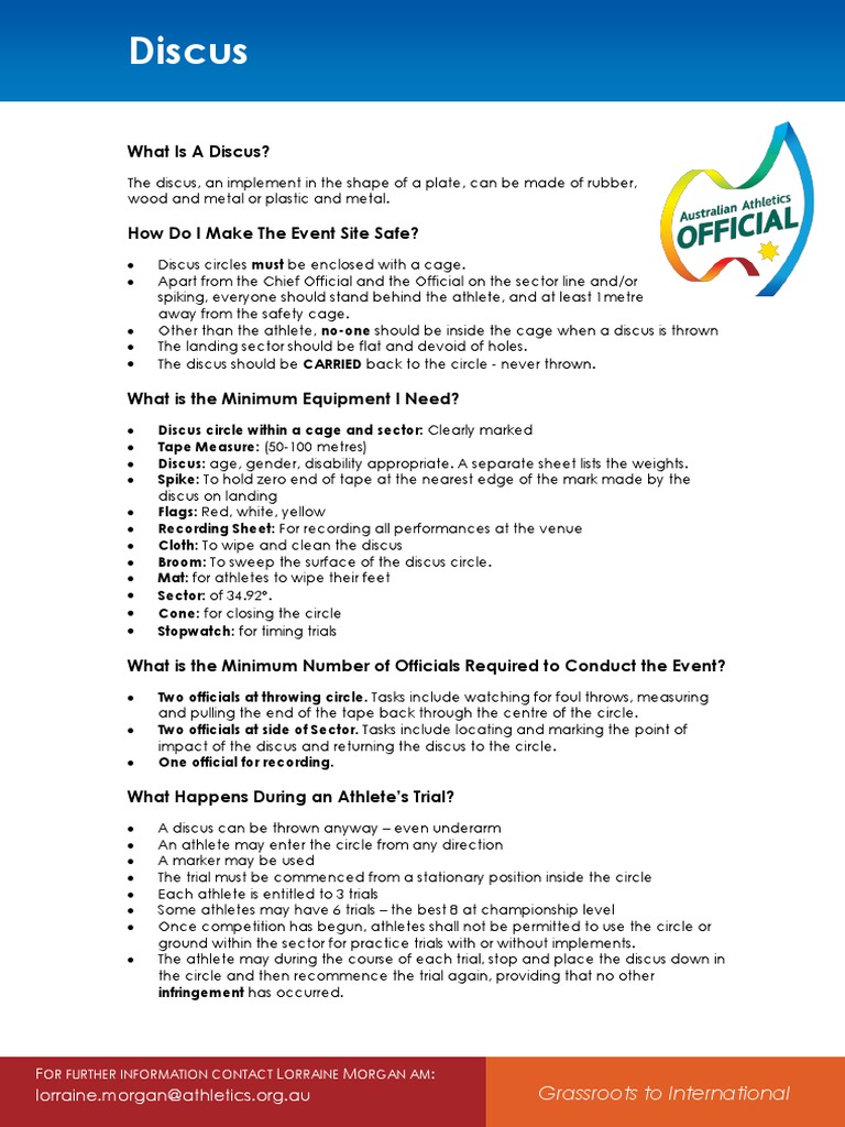 Discus | Download Free PDF | Track And Field | Hobbies