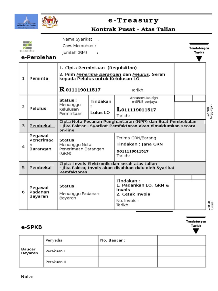 Borang Pergerakan Dokumen-ePerolehan