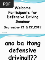 Smith System: 5 Keys to Defensive Driving | PDF | Traffic | Driving