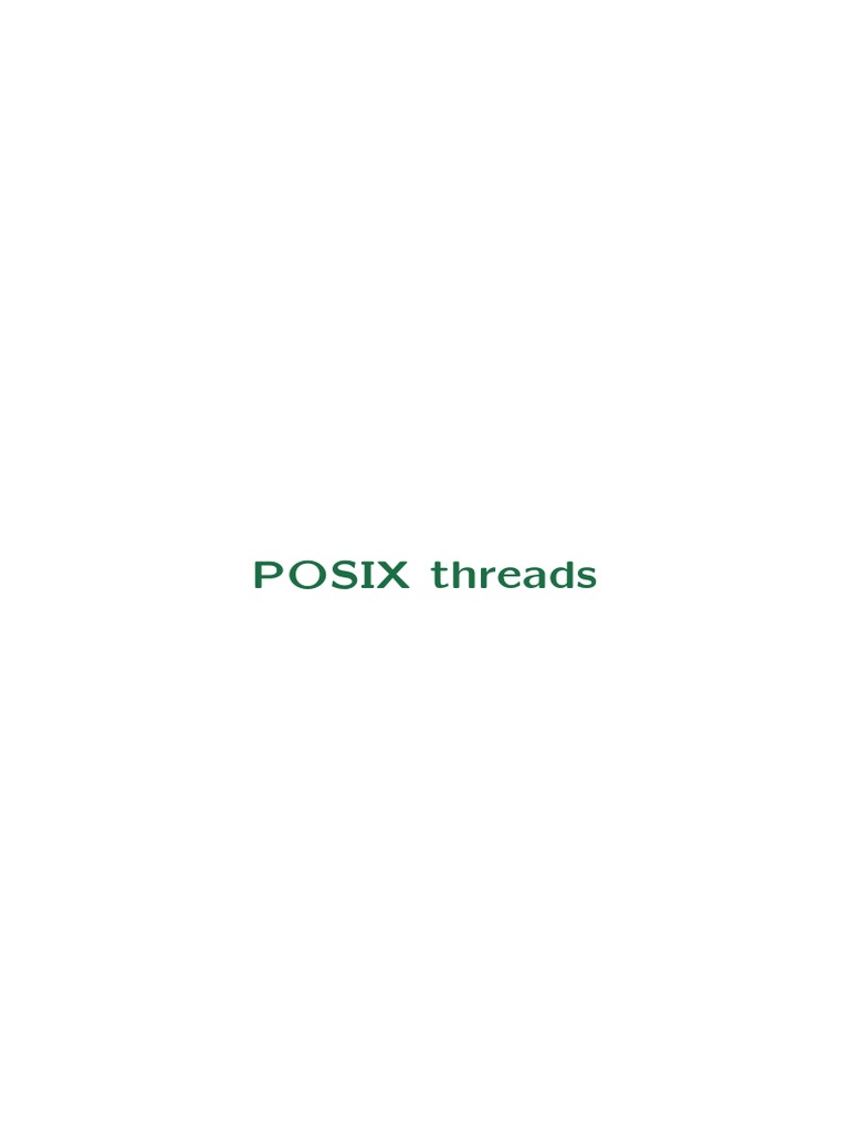 Posix Thread Pdf Parameter Computer Programming Thread Computing 6552