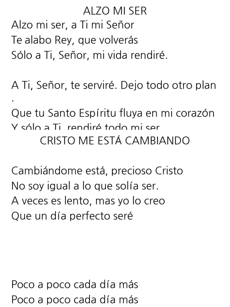 Canciones Cristianas | PDF | Cristo (título) | Amor