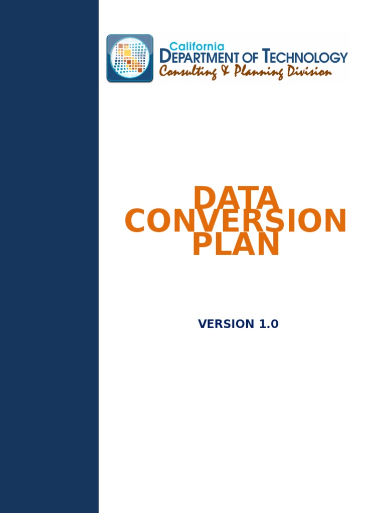 Data Conversion Plan Template | PDF | Strategic Management | Data Quality