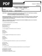 Prueba Genero Narrativo 5 Basico | PDF | Narración | Narrativa