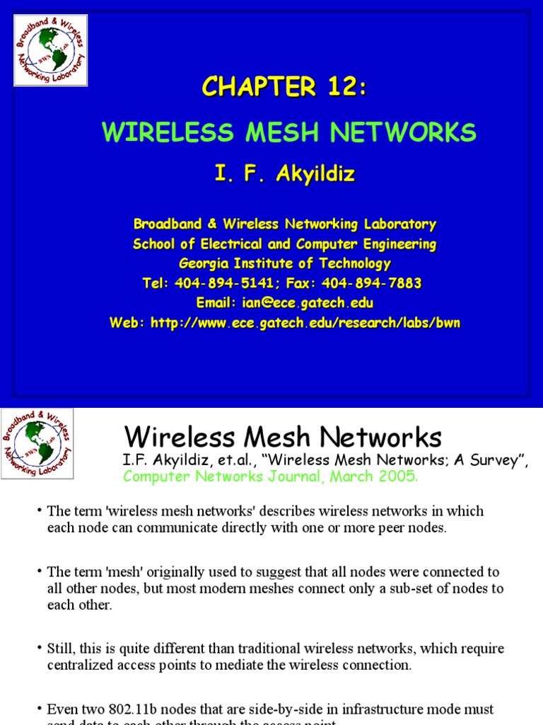 Wireless Mash Network | PDF | Routing | Computer Network