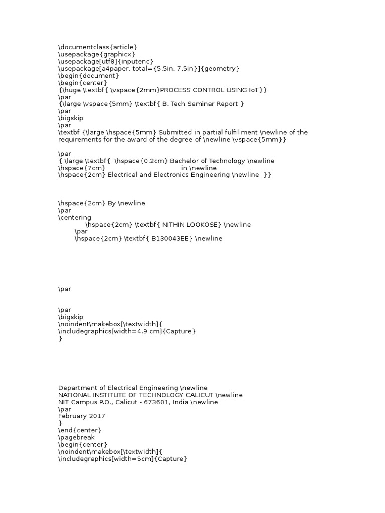 Latex Code | PDF | Internet Of Things | Near Field Communication