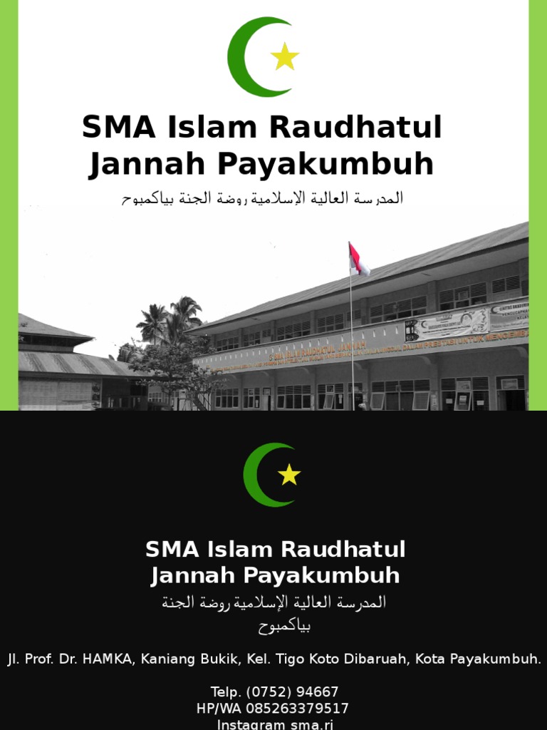 SMA Islam Raudhatul Jannah Payakumbuh | PDF