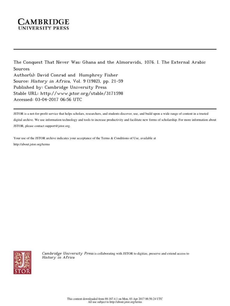 The Conquest That Never Was: Ghana and The Almoravids | PDF | Religion ...