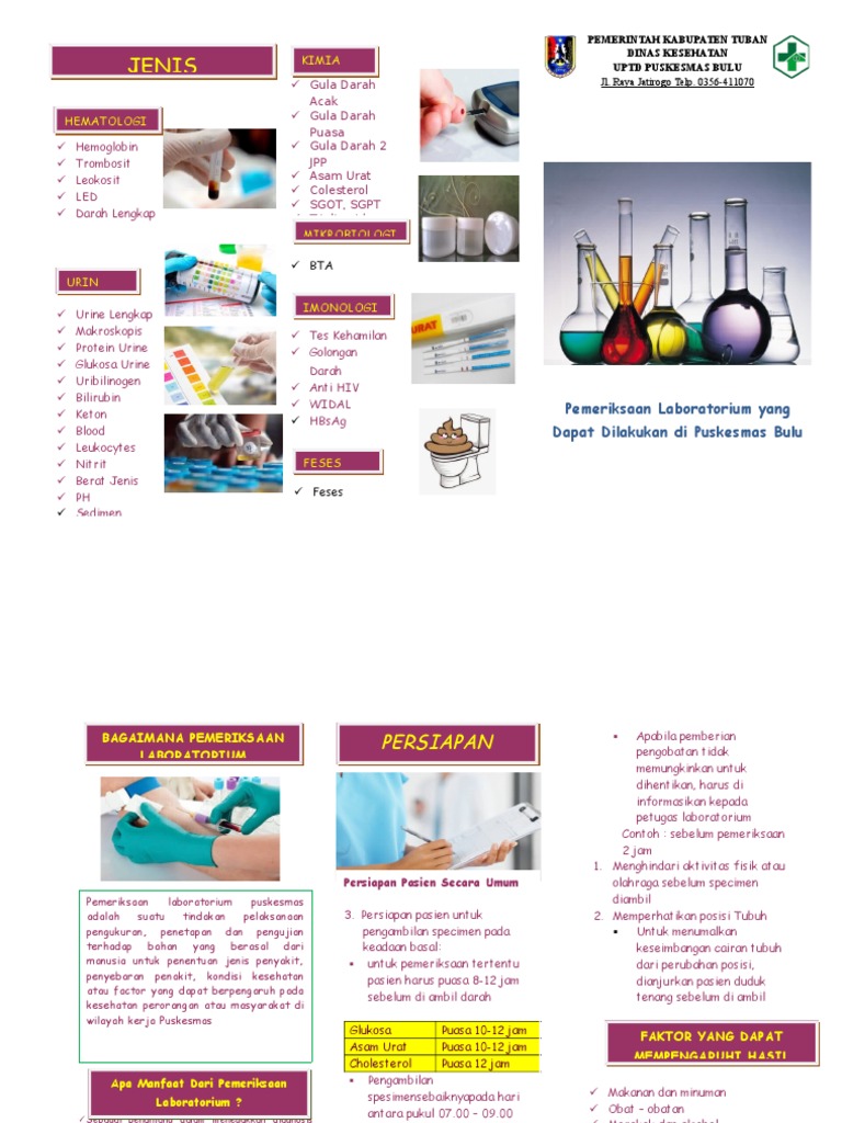 Brosur Laboratorium | PDF