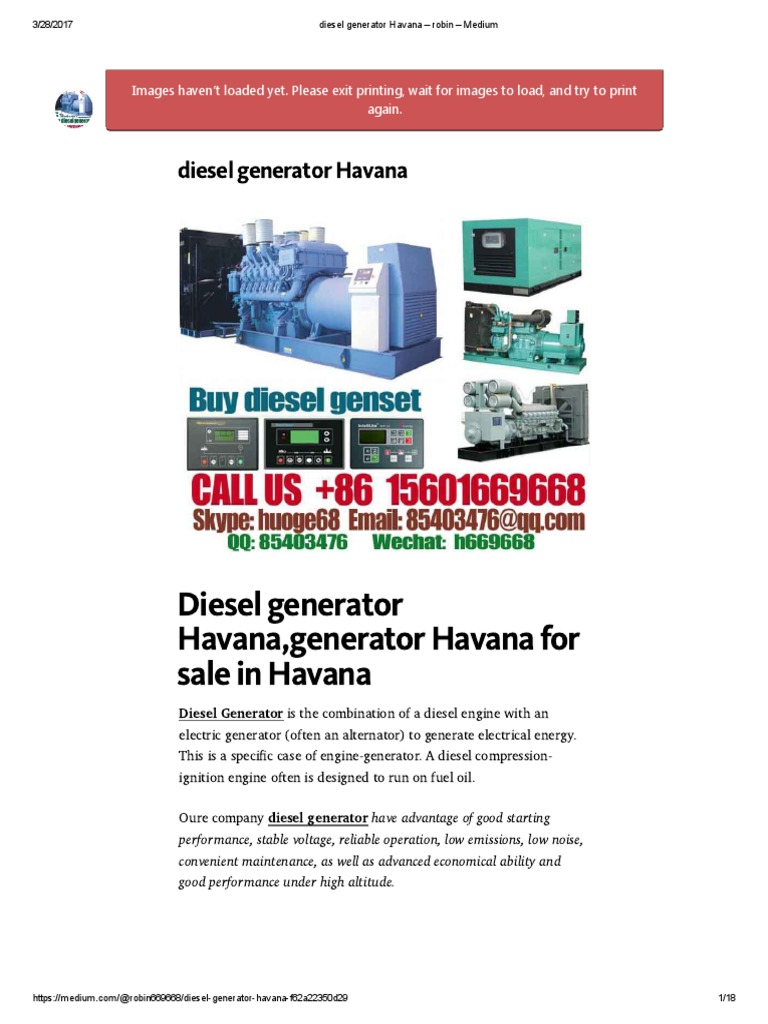 Diesel Generator Havana - Robin - Medium | PDF | Diesel Engine | Machines