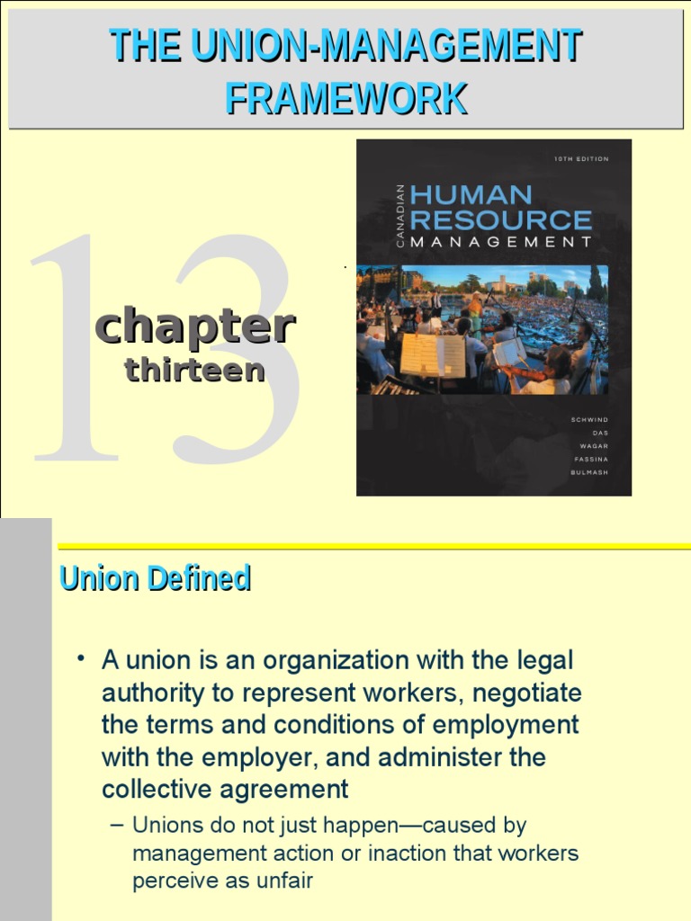 The Union-Management Framework The Union-Management Framework | PDF ...
