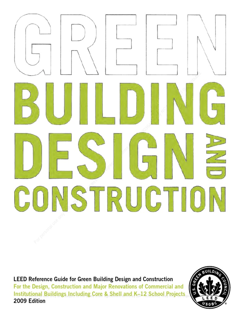 LEED Reference Guide For Green Building Design and Construction 2009 | PDF