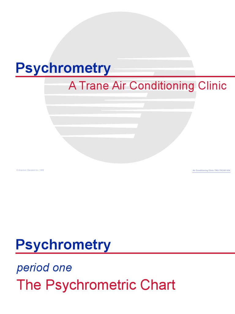TRG TRC001 en Psychrometry | PDF | Relative Humidity | Atmospheric Sciences
