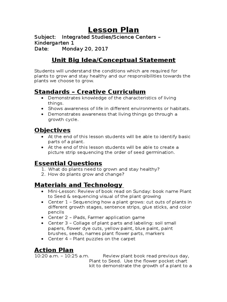 Lesson Plan - Science Practicum | PDF | Collage | Lesson Plan