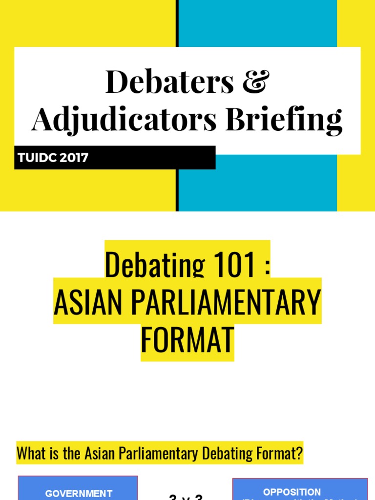 An In-Depth Guide to Asian Parliamentary Debating Format | PDF | Public ...