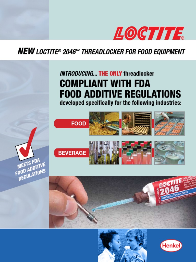 Food & Beverage Loctite® 2046™ Threadlocker Sell Sheet