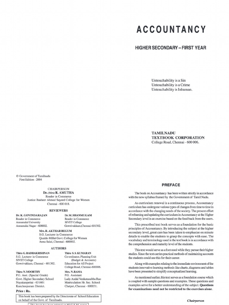 Accountancy - Text Books PDF | PDF