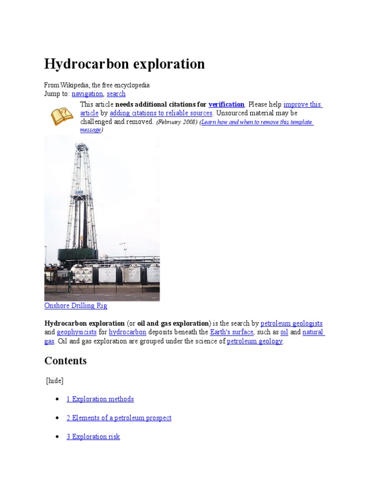 Hydrocarbon Exploration | PDF | Hydrocarbon Exploration | Petroleum ...
