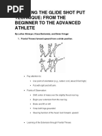 Shot Put Techniques and Guidelines | PDF | Strength Training | Weight ...