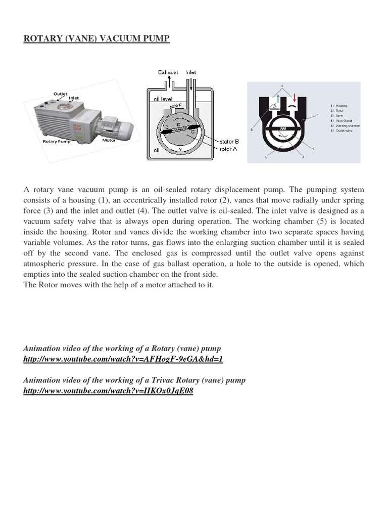 An In-Depth Look at Various Vacuum Pump Technologies | PDF ...