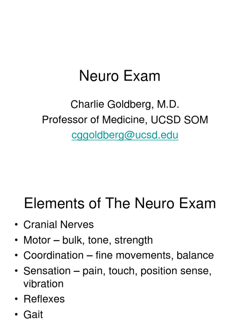 Comprehensive Neuro Exam Guide | PDF