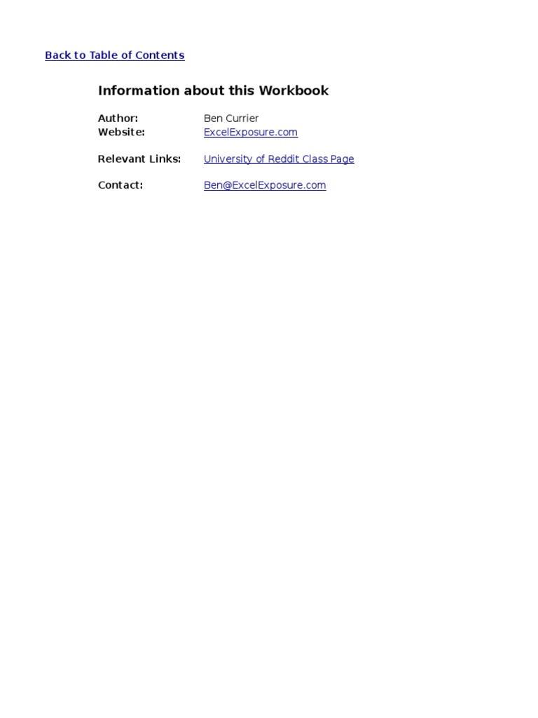 Excel Exposure Master Workbook Guide | PDF | Microsoft Excel | Depreciation