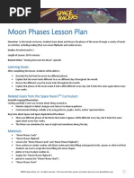 Phases of The Moon Detailed Lesson Plan | PDF | Moon | Astronomy