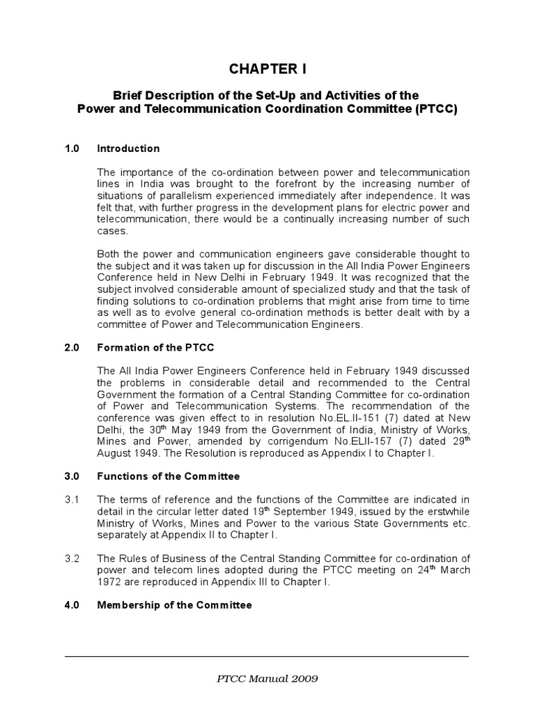 2009 PTCC Manual | PDF