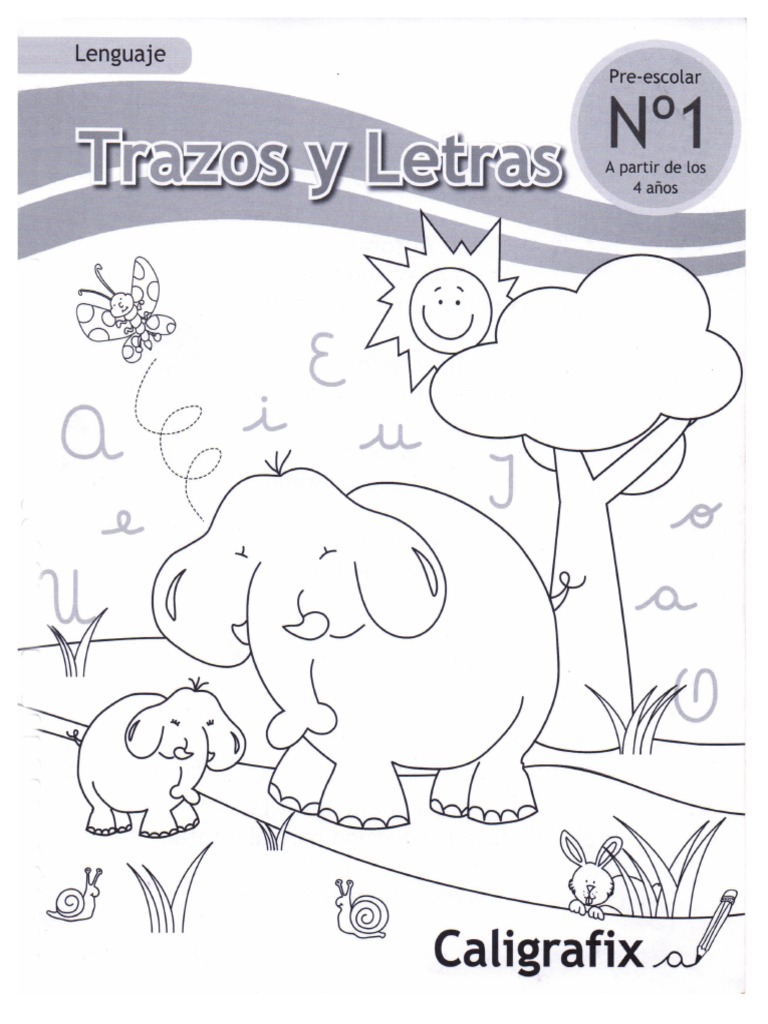 Trazos y Letras 1 en Blanco y Negro | PDF