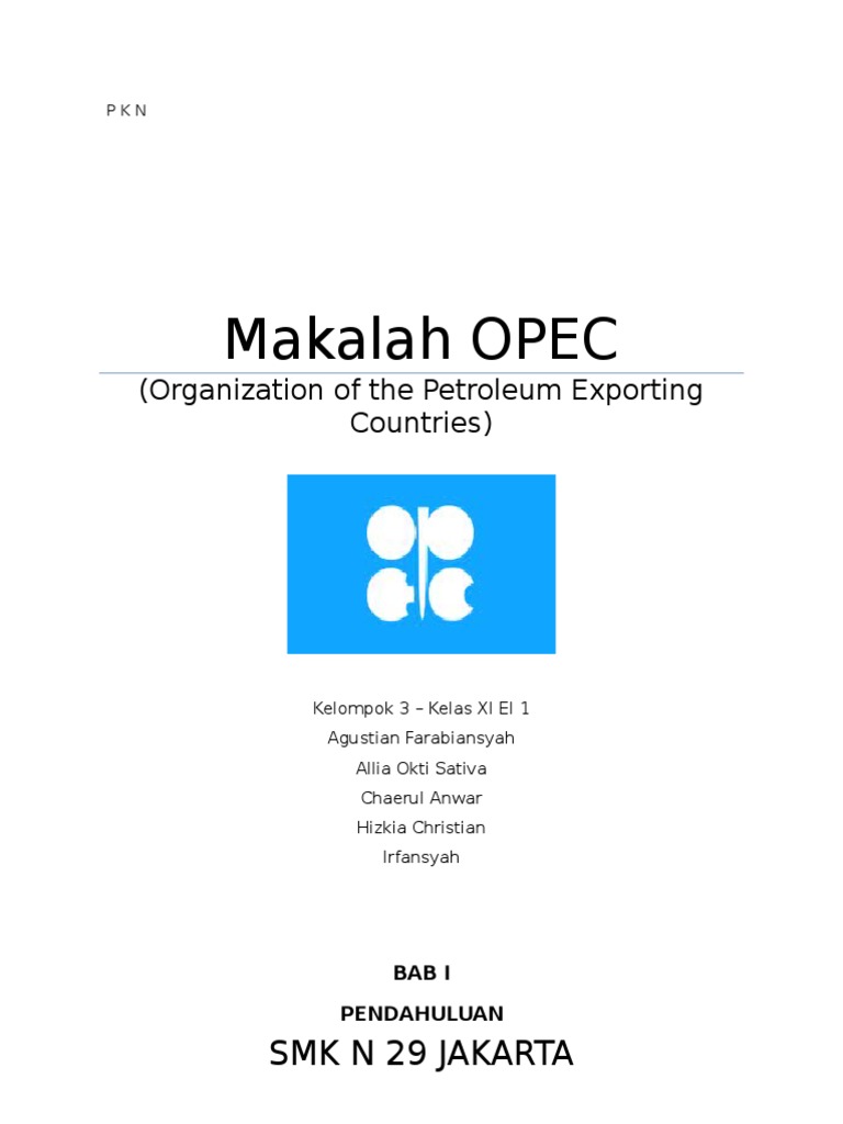 Makalah Opec | PDF