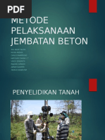 Proses Metode Pelaksanaan Jembatan Beton Bertulang | PDF