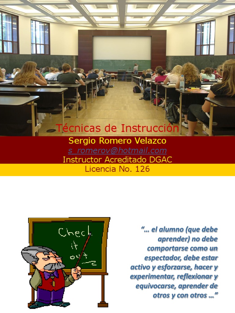 Técnicas de Instrucción.pdf | Aprendizaje | Planificación