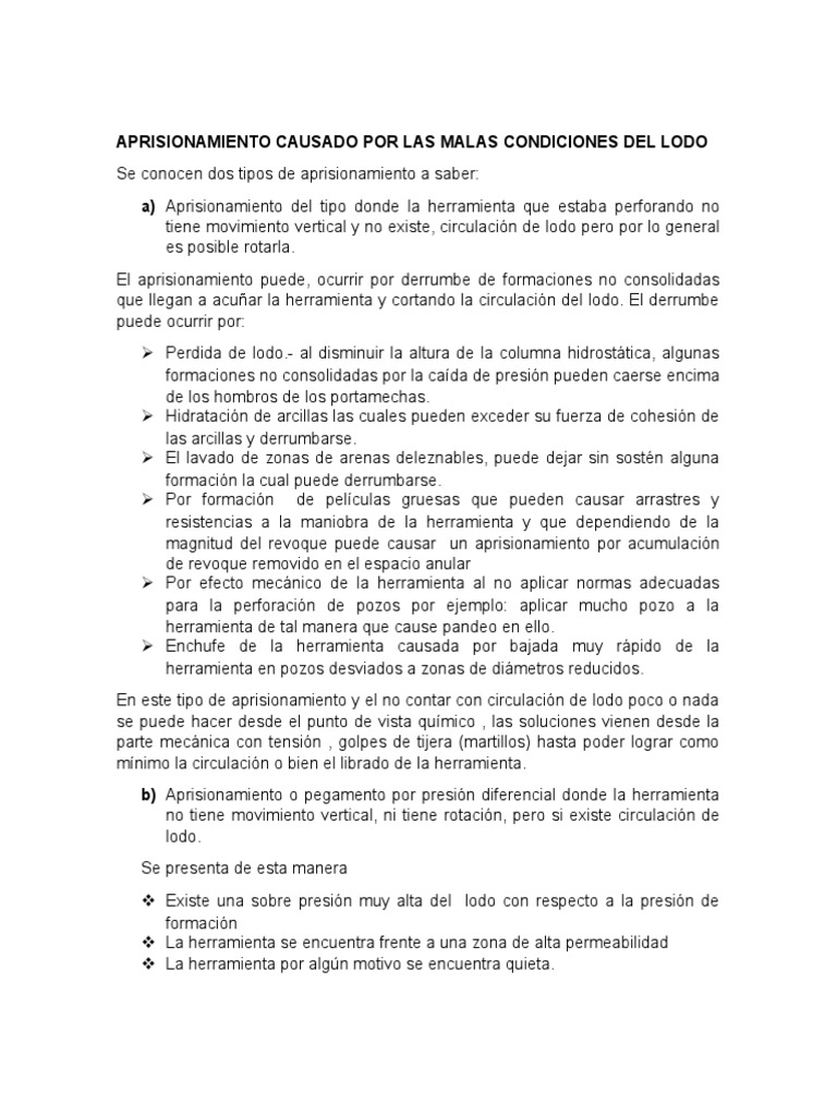 Aprisionamiento de Perfo 4 | Descargar gratis PDF | Herramientas | Presión